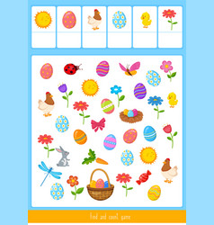 Easter count and find Royalty Free Vector Image