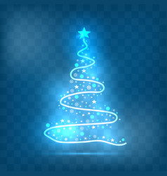 Christmas tree light style Royalty Free Vector Image