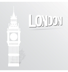 Big ben label Royalty Free Vector Image - VectorStock