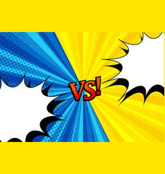 Comic fight horizontal background Royalty Free Vector Image