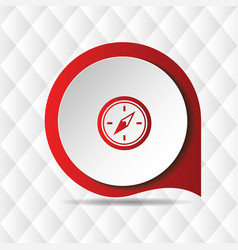 Red geometric world map Royalty Free Vector Image