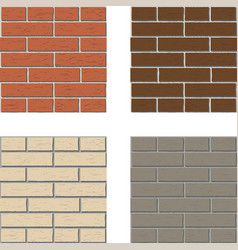Red brick wall seamless background Royalty Free Vector Image