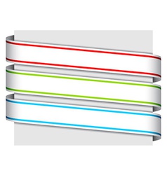 Ribbon signs Royalty Free Vector Image - VectorStock