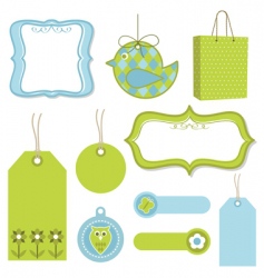 Tags and frames Royalty Free Vector Image - VectorStock