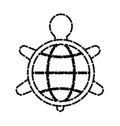 Turtle animal symbol Royalty Free Vector Image