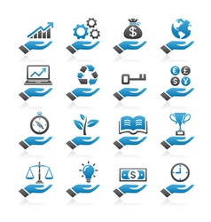 Business icons Royalty Free Vector Image - VectorStock