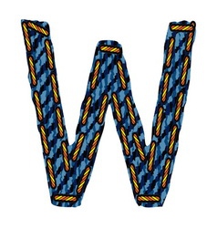 Farmerke tekstura slovo D Royalty Free Vector Image