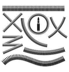 Bullet belt Royalty Free Vector Image - VectorStock