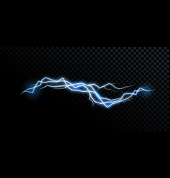 Lightning bolts transparent set Royalty Free Vector Image