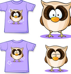 Cute owl in a hat and waiscoat Royalty Free Vector Image