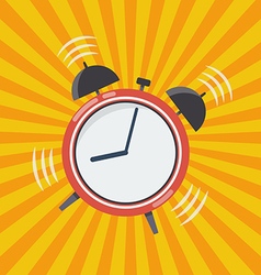 Clock alarm Royalty Free Vector Image - VectorStock