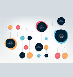 Big flowchart geometric scheme presentation Vector Image