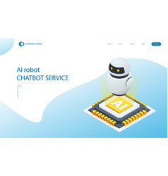 Isometric banner augmented reality for architects Vector Image