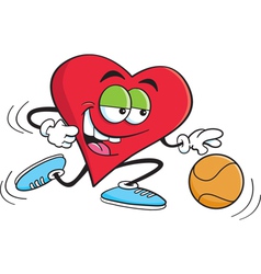 Cartoon basketball holding a sign Royalty Free Vector Image
