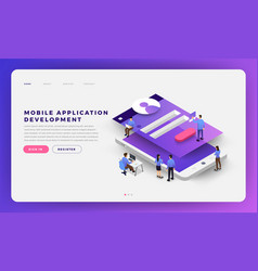 Mobile apps user interface with material design Vector Image