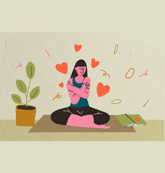 Be yourself inspirational quote on pink background