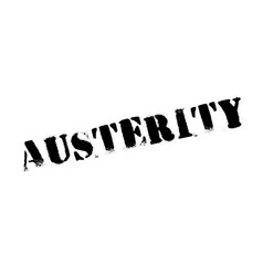 Austerity rubber stamp Royalty Free Vector Image