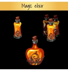 Bottle of death game icon of magic elixir Vector Image