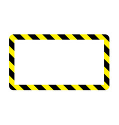 Warning stripes frame Royalty Free Vector Image