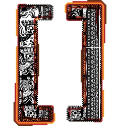 Incas font Royalty Free Vector Image - VectorStock