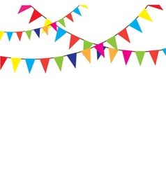 Triangle bunting flags Royalty Free Vector Image