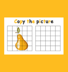 Copy the picture educational game for children Vector Image