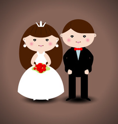 Wedding couple Royalty Free Vector Image - VectorStock