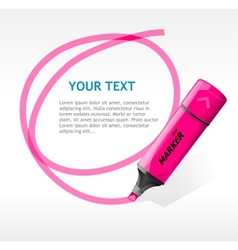 Marker text box Royalty Free Vector Image - VectorStock