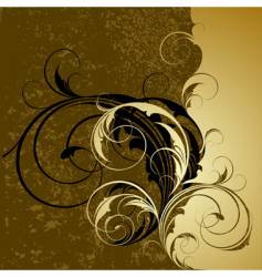 Floral curve Royalty Free Vector Image - VectorStock