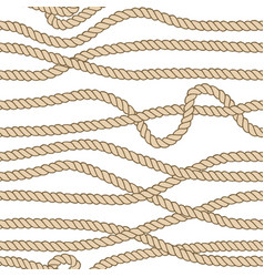 Marine rope line seamless pattern Royalty Free Vector Image