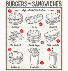 Restaurant menu template Royalty Free Vector Image