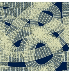 Abstract monochrome seamless pattern with lines Vector Image