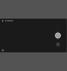 Camera screen phone mobile interface app Vector Image