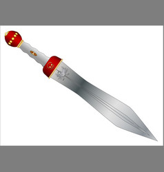 Roman gladiator sword outline Royalty Free Vector Image