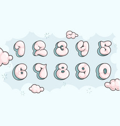 Numbers set Royalty Free Vector Image - VectorStock