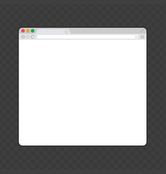 Browser template outline with blank place Vector Image