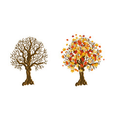 Autumn tree Royalty Free Vector Image - VectorStock