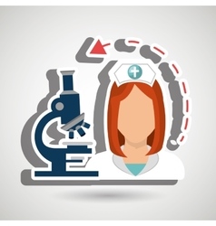 Nurse health care service Royalty Free Vector Image