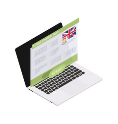 Learning language concept Royalty Free Vector Image