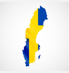 Map with national flag Royalty Free Vector Image