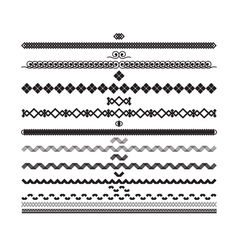 Simple sharp lines dividers and design elements Vector Image