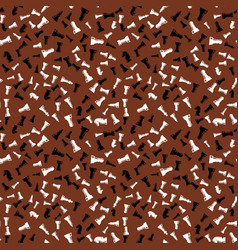 Seamless pattern with chess pieces Royalty Free Vector Image