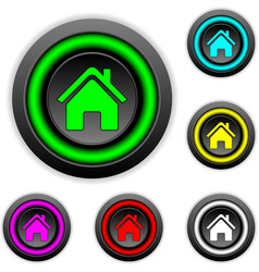 Home button Royalty Free Vector Image - VectorStock