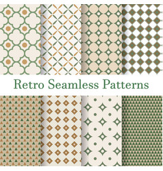 8 Seamless Geometric Patterns Royalty Free Vector Image