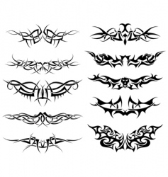 Tattoos set Royalty Free Vector Image - VectorStock