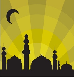 Islamic mosque background Royalty Free Vector Image