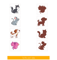 Find correct shadow Royalty Free Vector Image - VectorStock