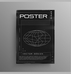 Cyberpunk futuristic poster retro futuristic Vector Image