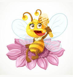 Meditating Bee Royalty Free Vector Image - VectorStock