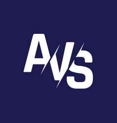 Initial va av monogram logo template isolated Vector Image